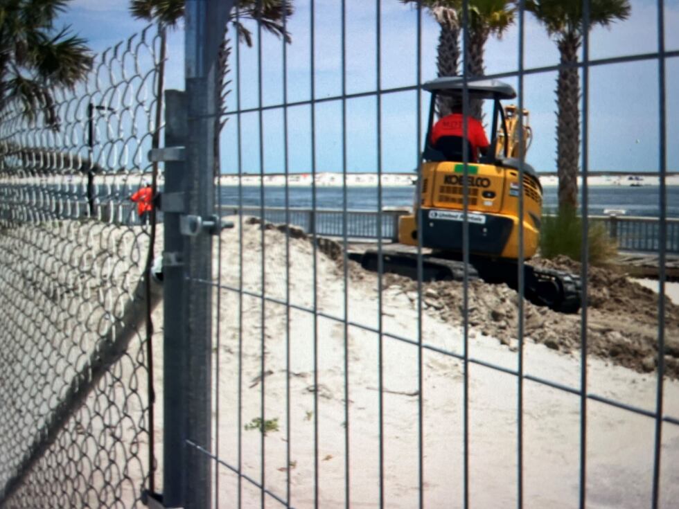 Perdido Pass Park And Seawall Repair Now Underway
